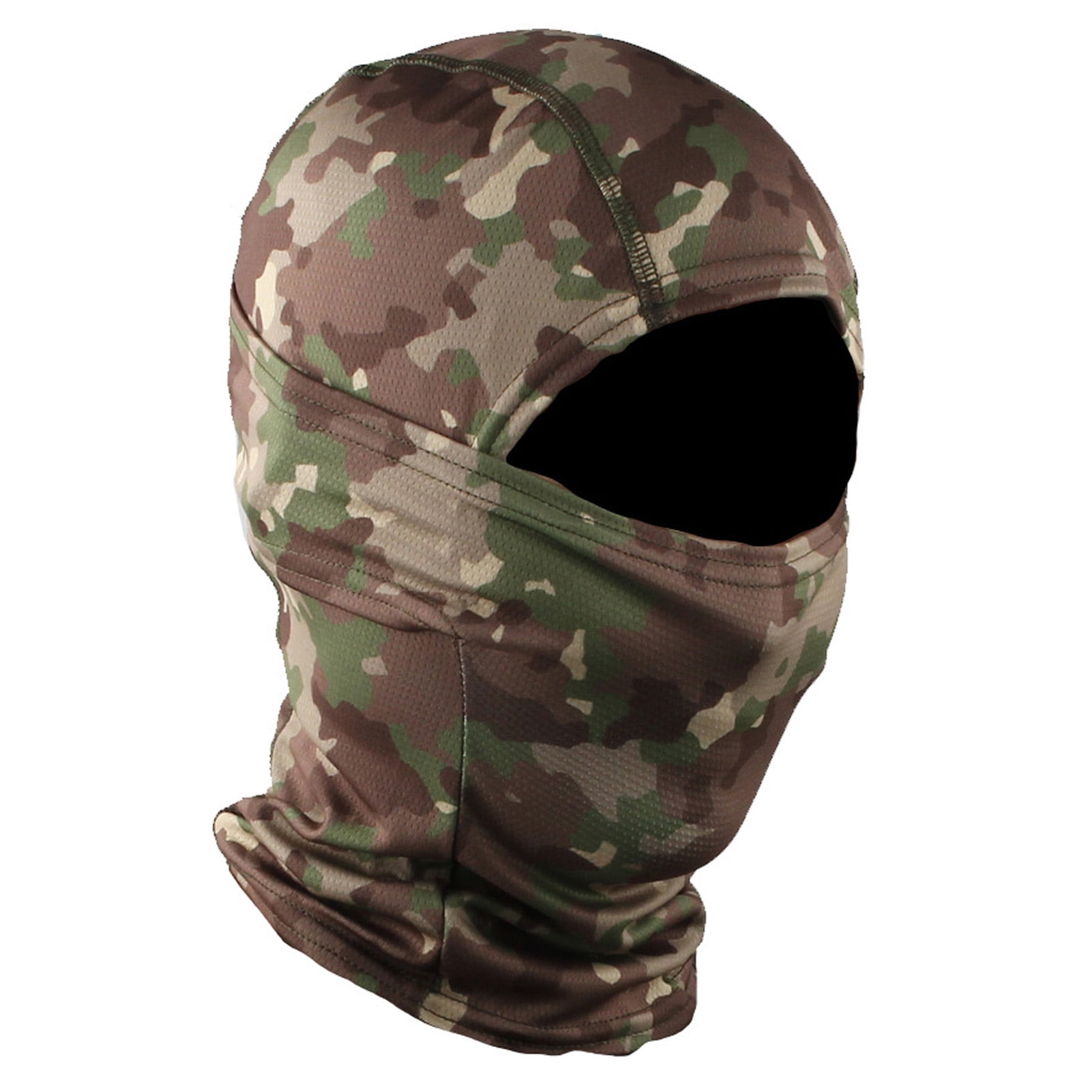 JANGSLNG Face Cover Camouflage Print Sun Protection Polyester Hunting ...
