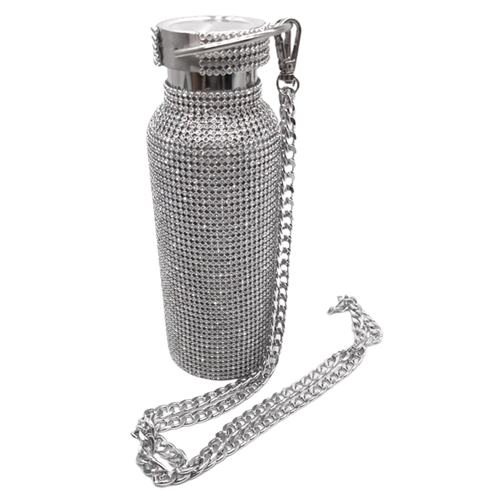 JANGSLNG Insulated Rhinestone Vacuum Cup Stainless Steel Flask Bottle ...