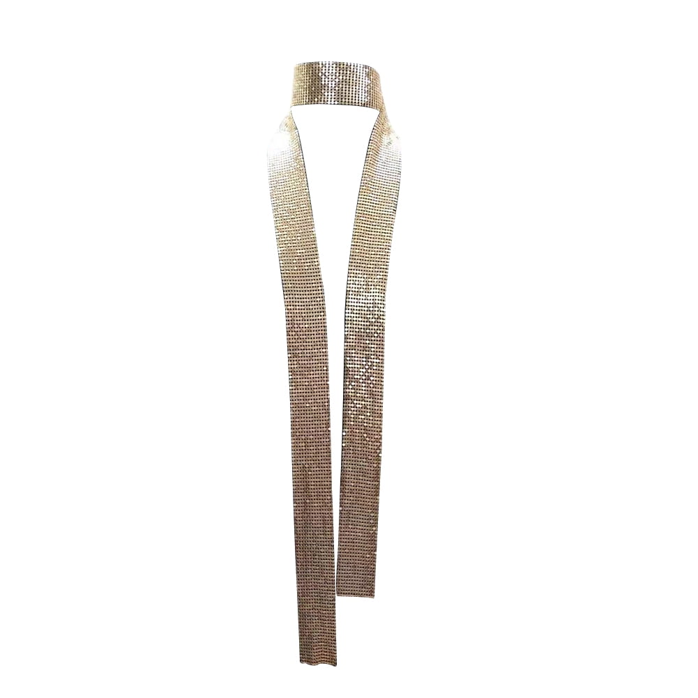 JANGSLNG Party Night Club Unisex Fashion Sexy Metal Sequined Scarf ...