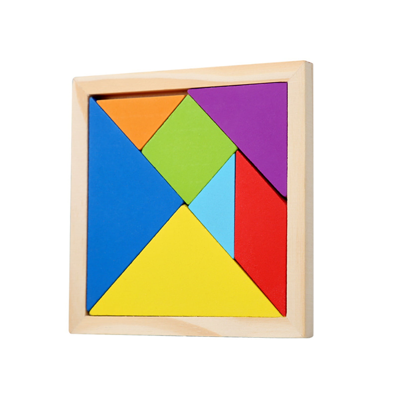 JANGSLNG Puzzle Toy Geometry Eco-friendly Smooth Edges Color Perception ...