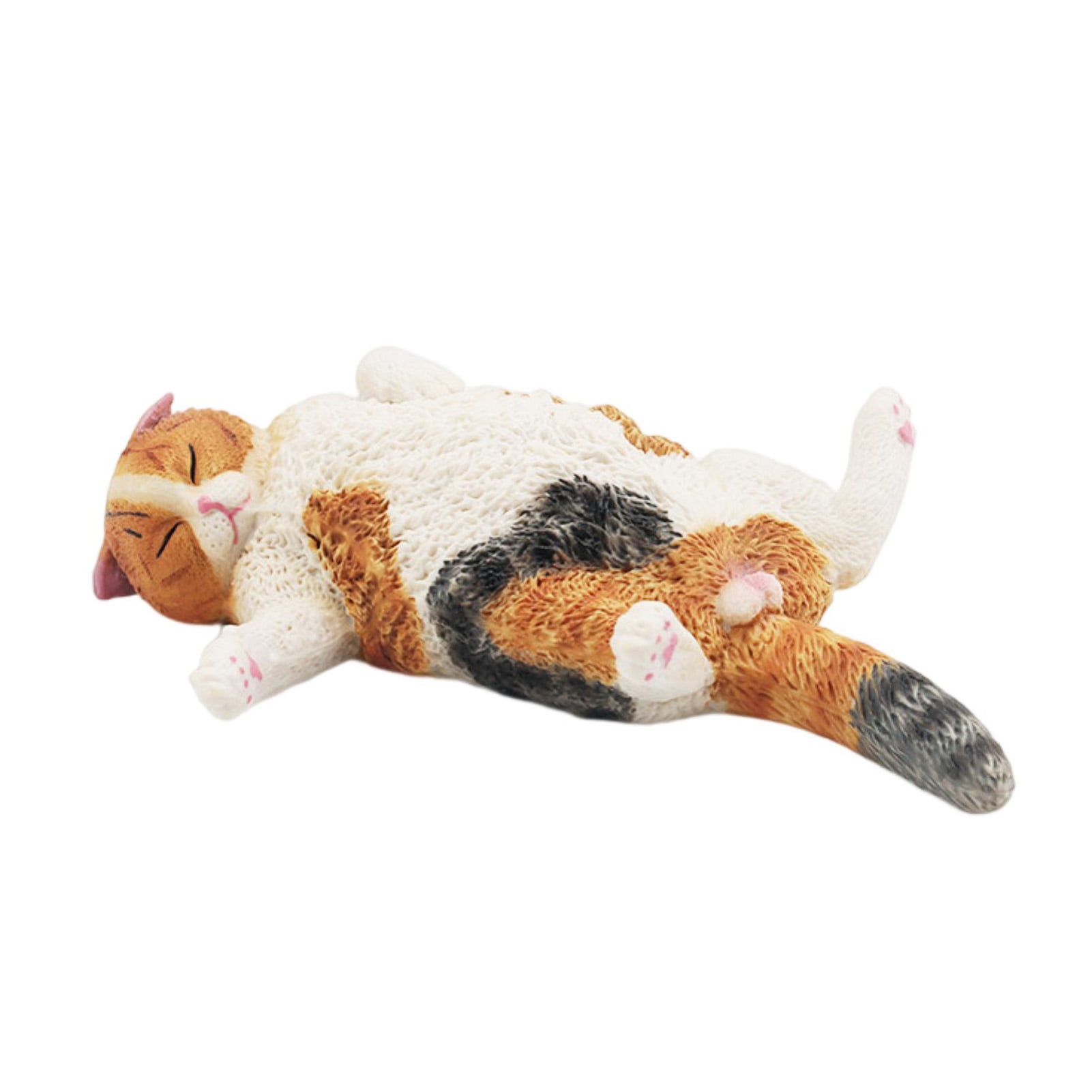 JANGSLNG Simulation Cat Figurine PVC Solid Kitten Model Realistic ...
