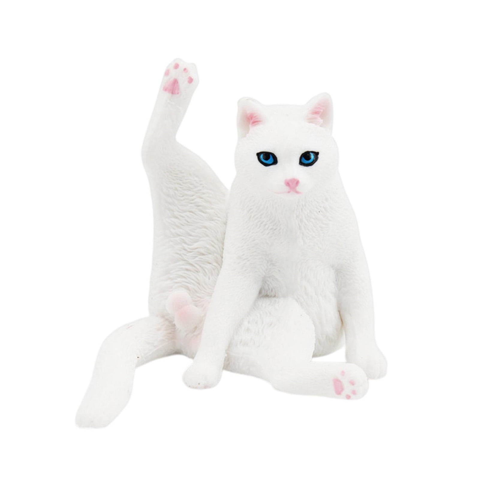 JANGSLNG Simulation Cat Figurine PVC Solid Kitten Model Realistic ...