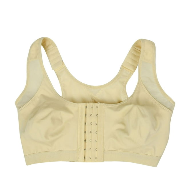 JANGSLNG Vest Style Corrector Bra Front Closure Cross Back Widen ...