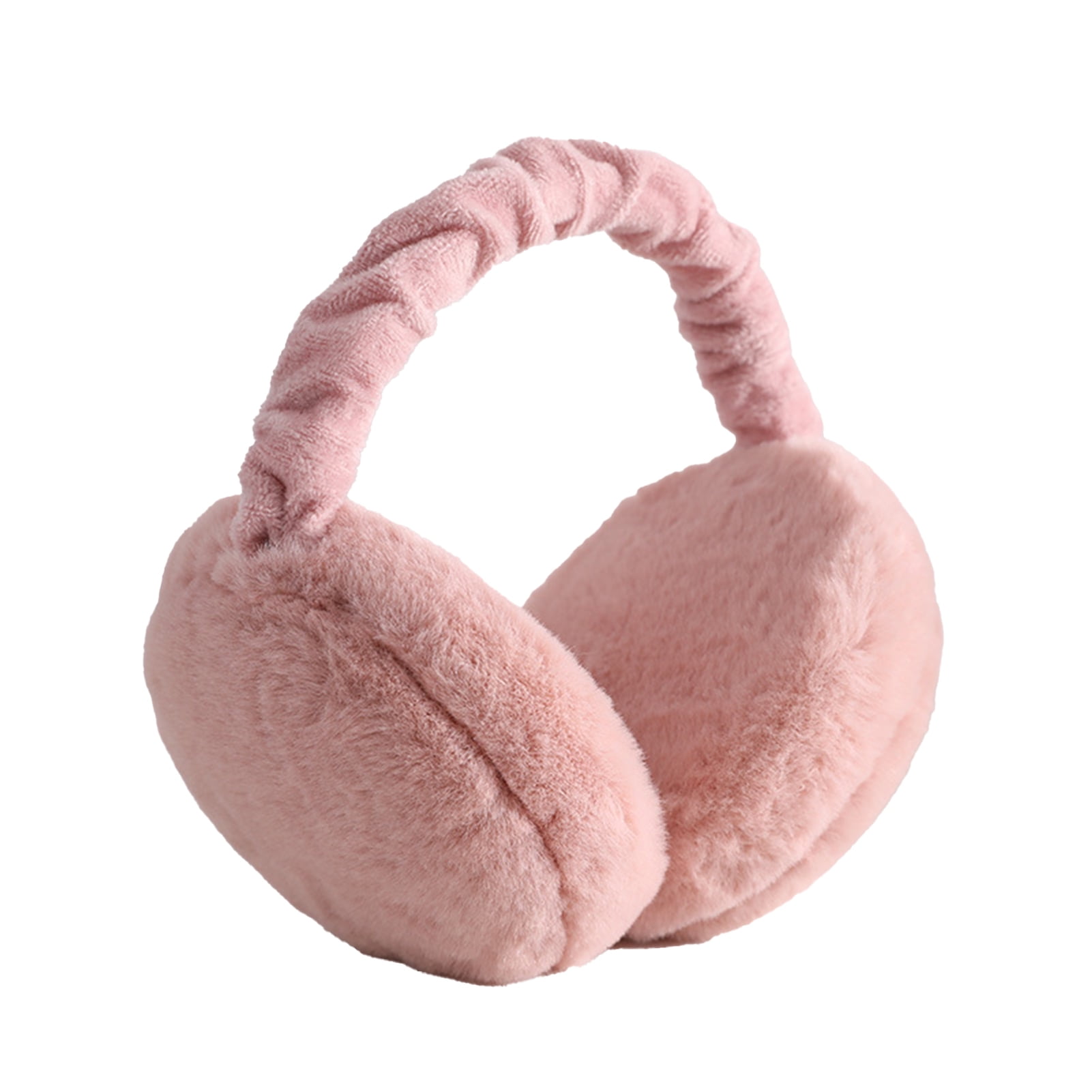 JANGSLNG Warm Keeping Skin-friendly Earmuff Faux Rabbit Fur Rotating ...