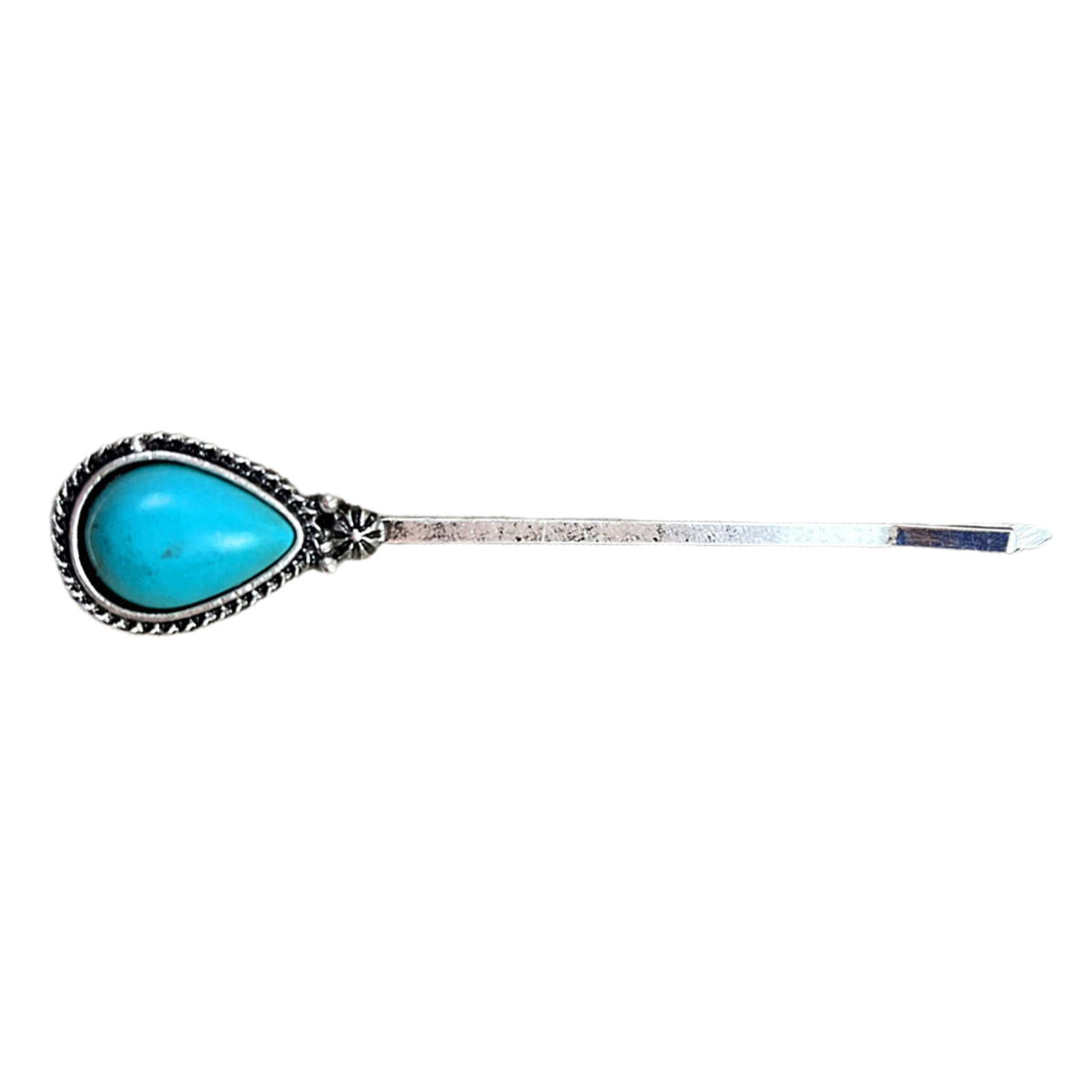 JANGSLNG Women Hair Pin Retro Faux Turquoise Decorative Vintage Anti ...