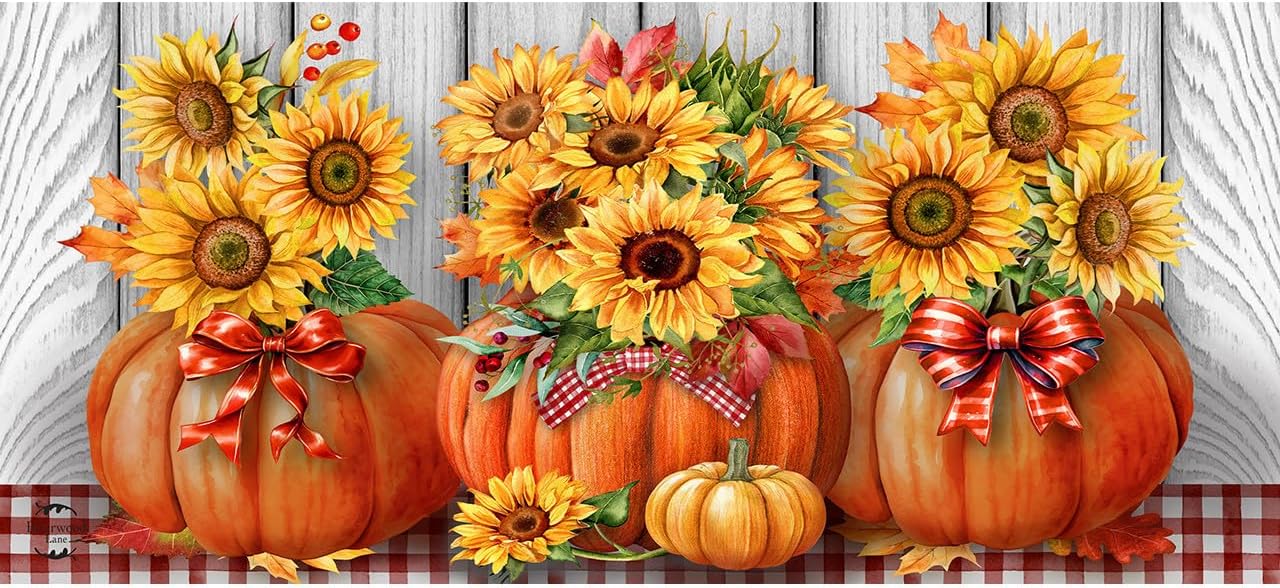 JANI Fall Birds and Sunflowers Mini Mat - Walmart.com