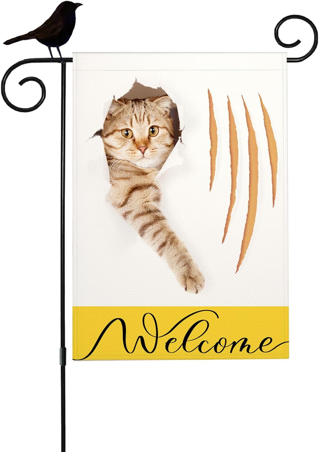 JANI Flamingo over Lake House Flag 28 x 40 Double Sided Outside Burlap ...