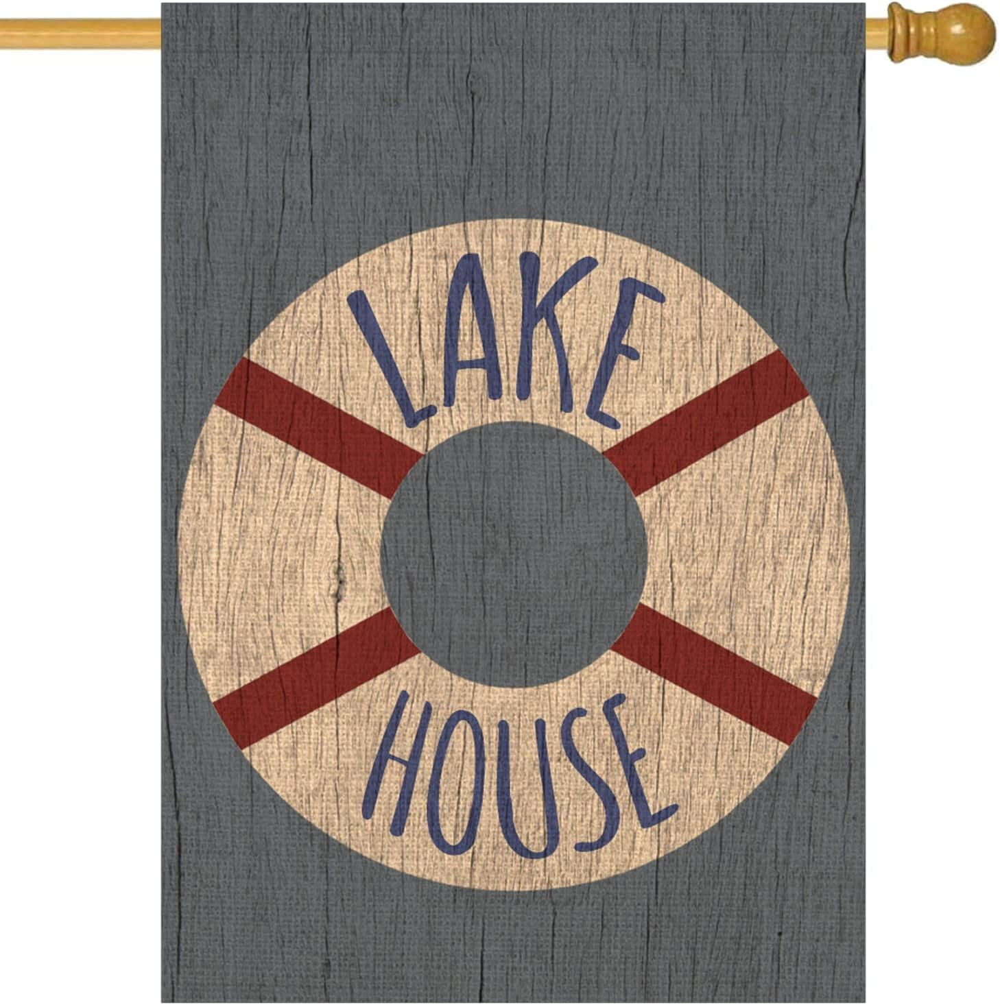 JANI Lake House Flag 28x40 Inch Vintage Summer Coastal Nautical Life ...