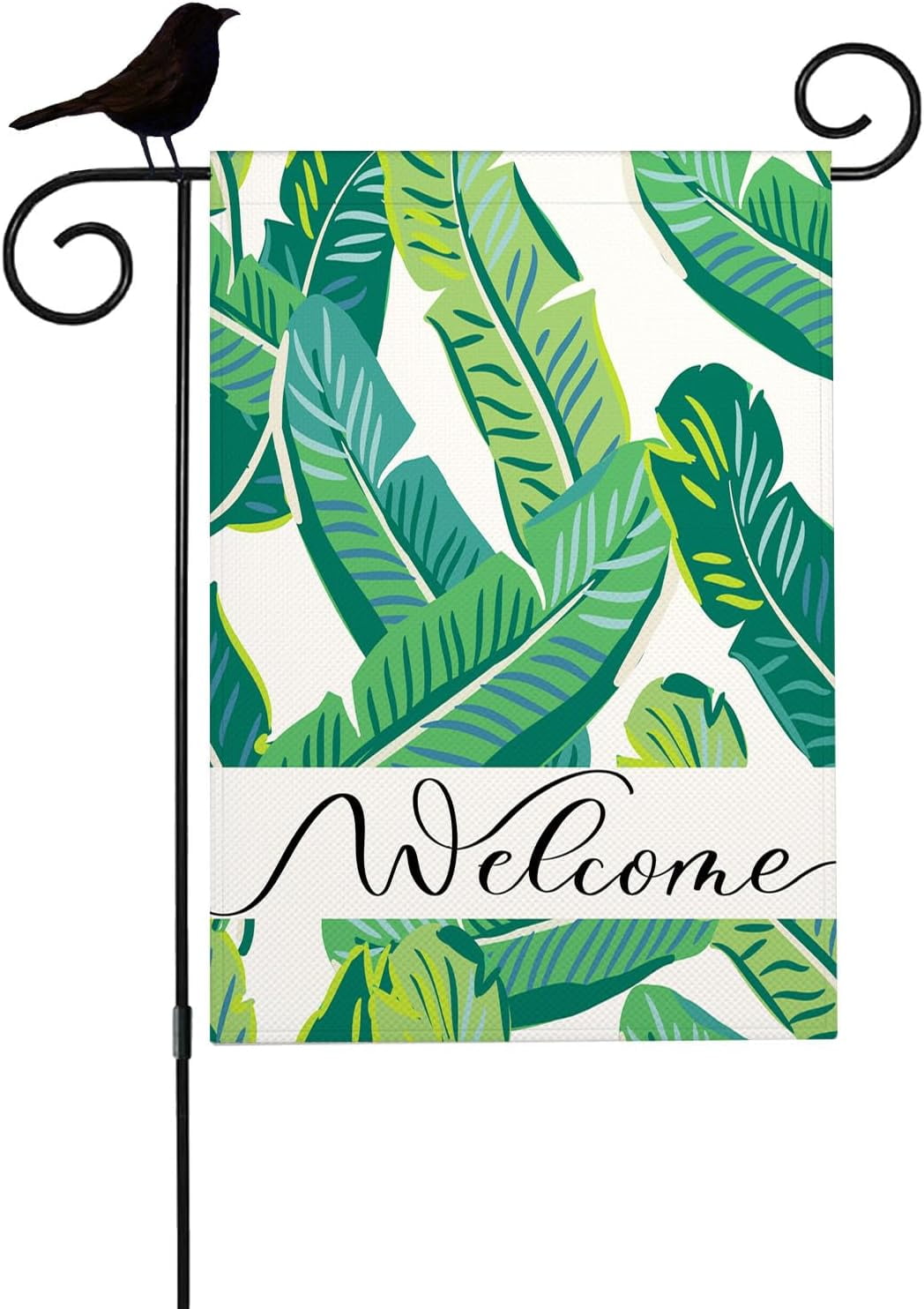 JANI Retro Floral House Flag Double Sided 28 x 40, Vintage Butterfly ...