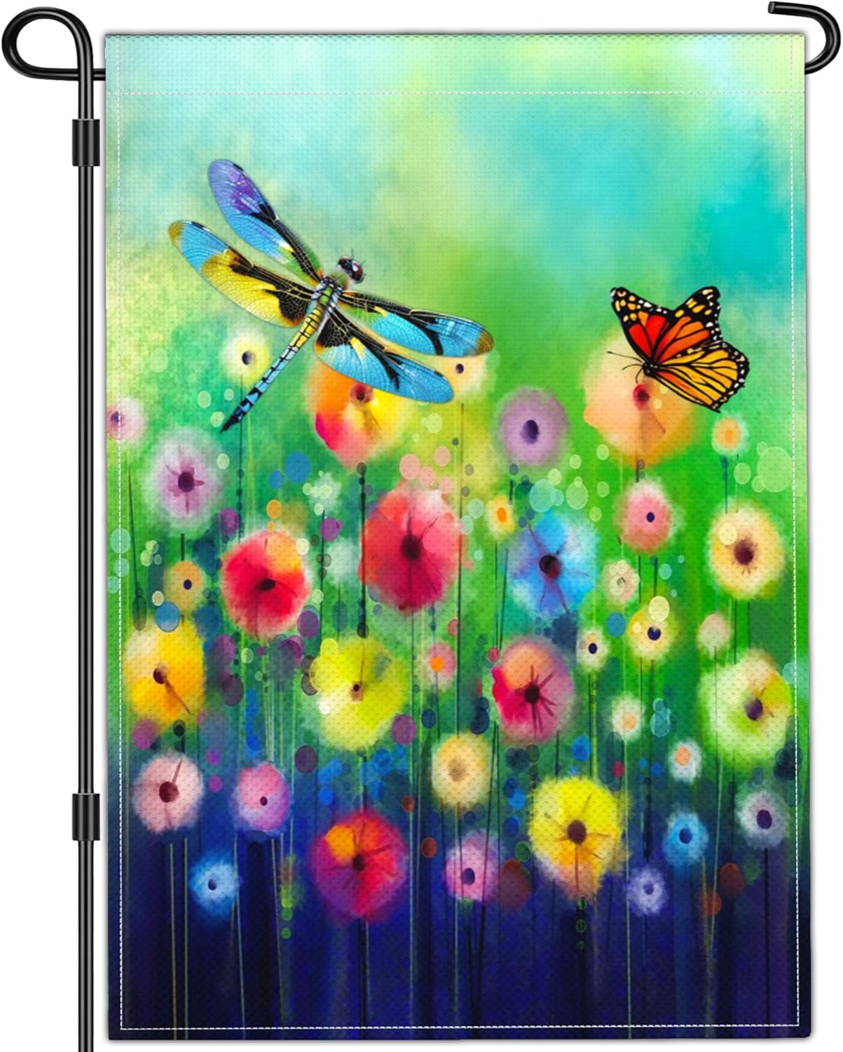 JANI Spring Summer Garden Flag Small Floral Flowers Welcome Garden ...