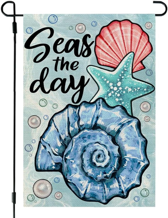 JANI Summer House Flag Popsicles Double Sided 28x40 Inches Large Burlap ...