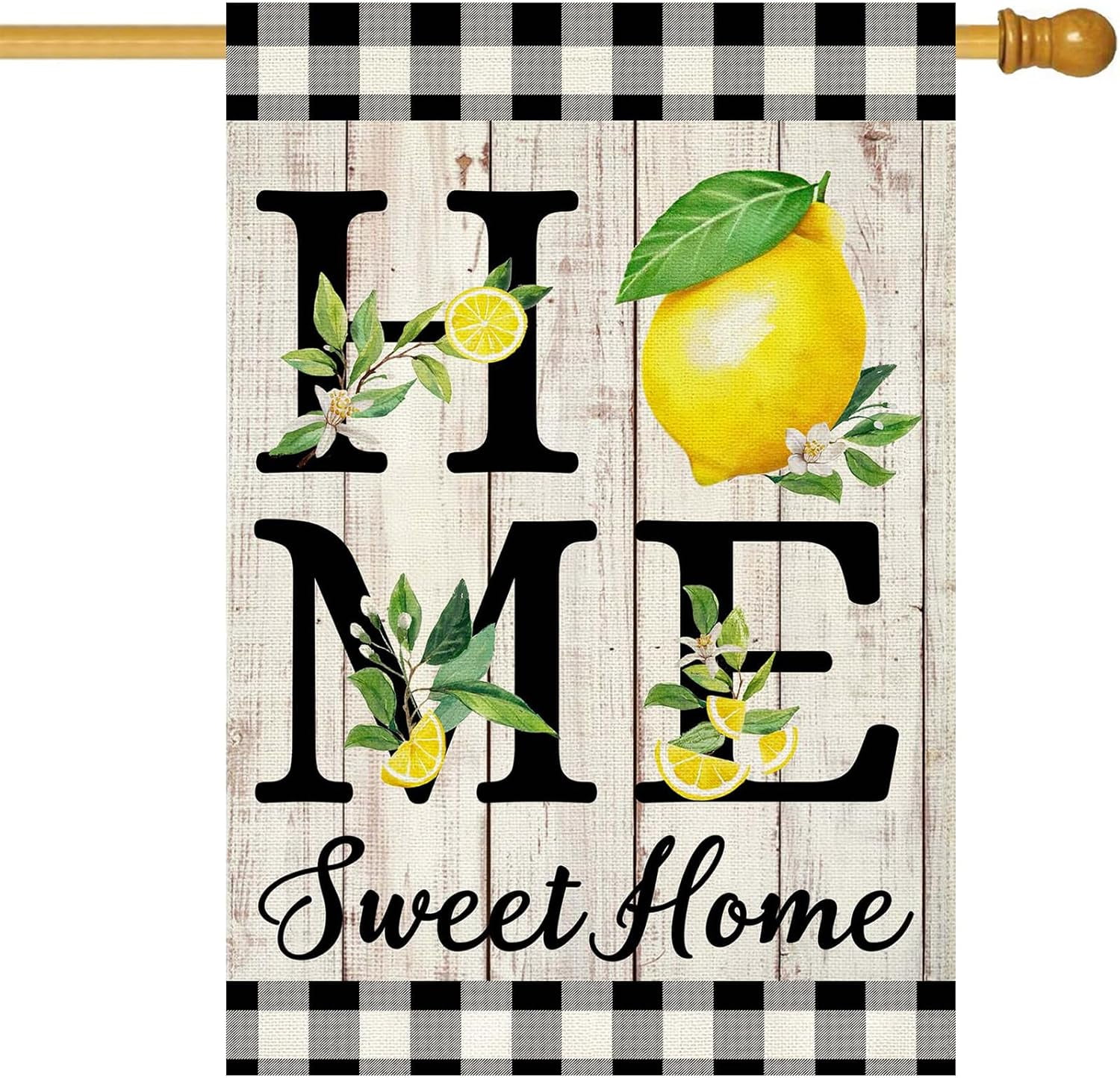 JANI Summer Watermelon House Flag 28 x 40 Inch Double Sided Burlap Home ...