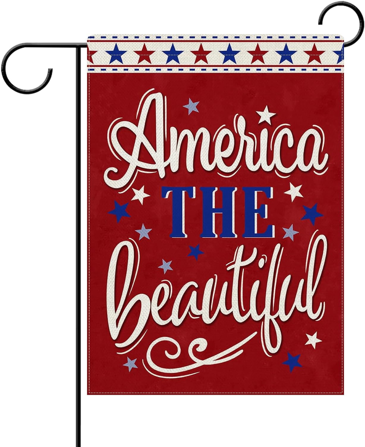 JANI Welcome 4th of July Ladybug Patriotic Decorative Garden Flag ...