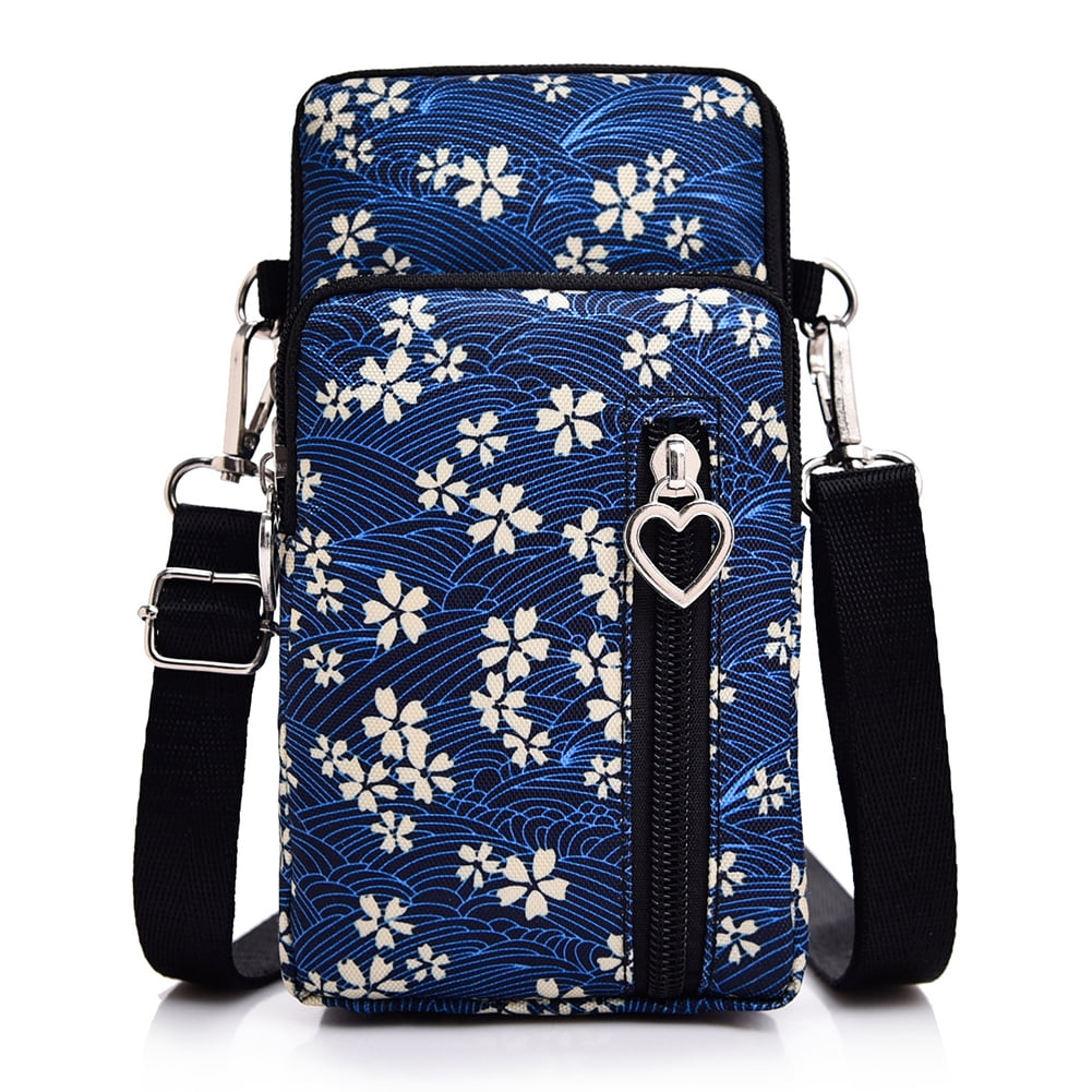 JANKS Women Small Crossbody Bags Nylon Over Shoulder Purses Zipper ...