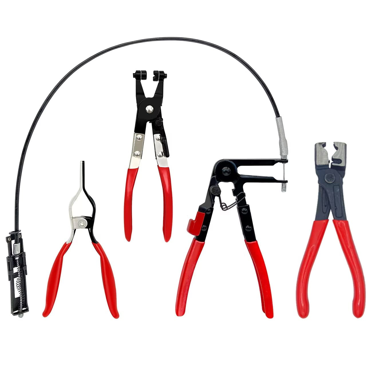 JANNO 4PCS Hose Clamp Pliers Set, Hose Clamp Remover Kit, Car Fuel Oil ...