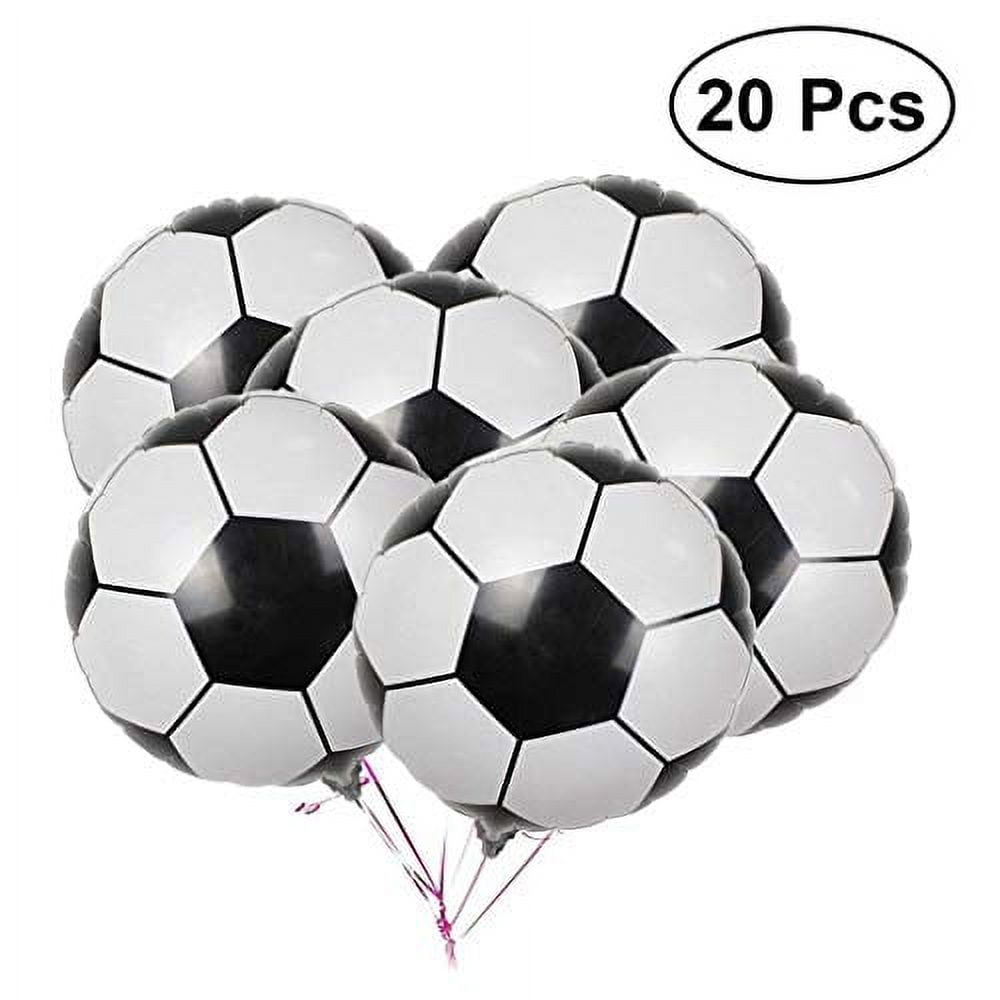 JANOU 20pcs Soccer Balloons 18Inch Helium Foil Balloons Mylar Football ...