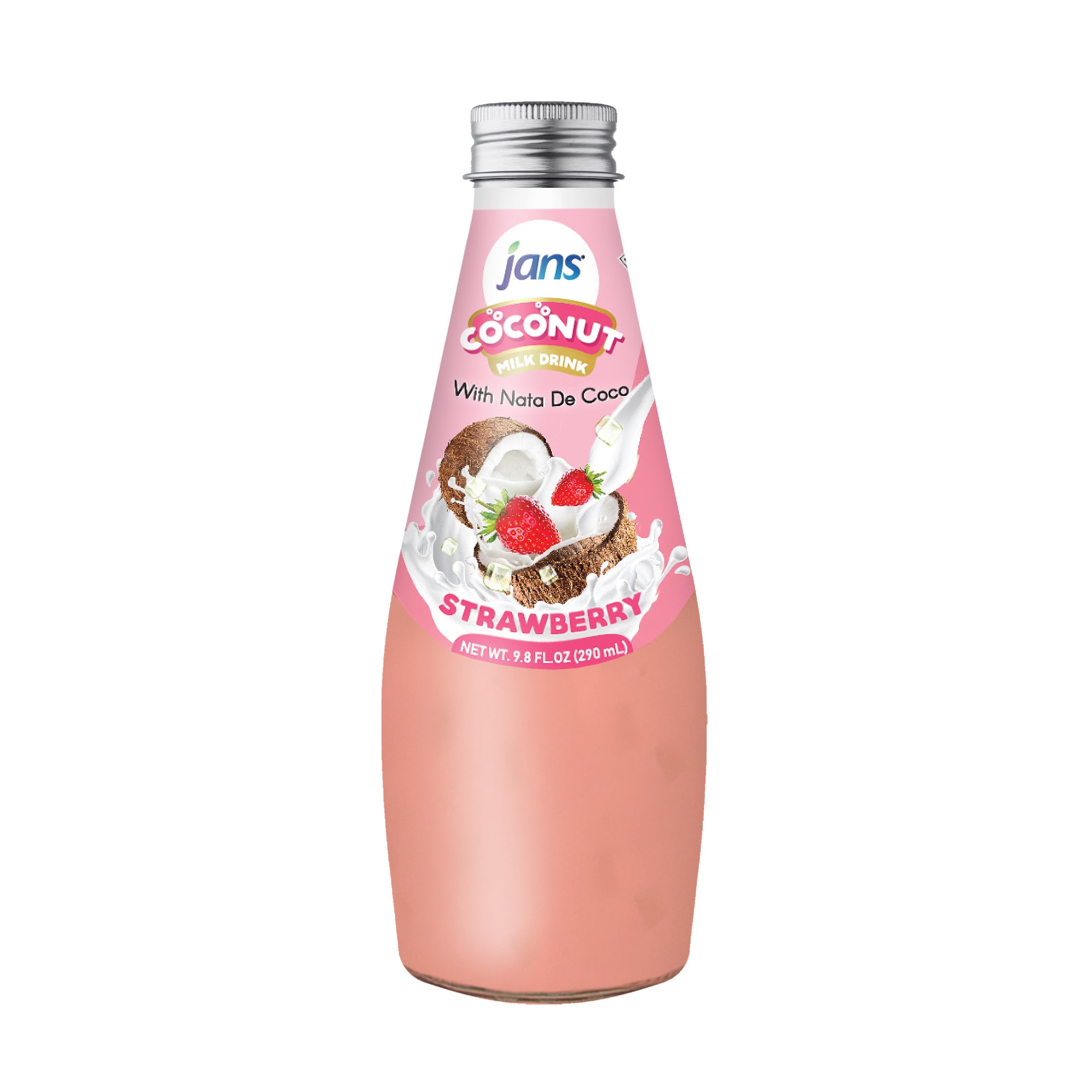 JANS COCONUT MILK DRINK (with NATA DE COCO) STRAWBERRY 9.8 OZ ...