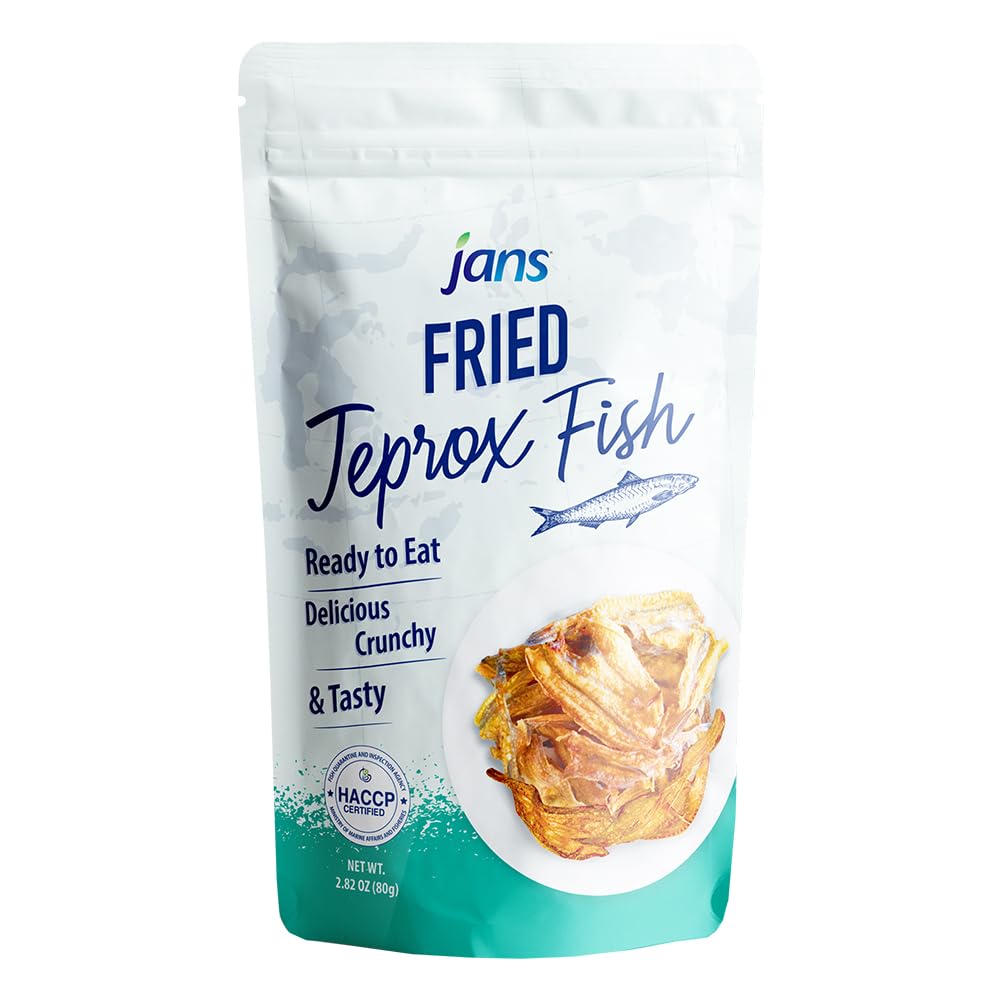 JANS Fried Jeprox Fish Ready-to-Eat | Crispy Salted Dried Smelt ...