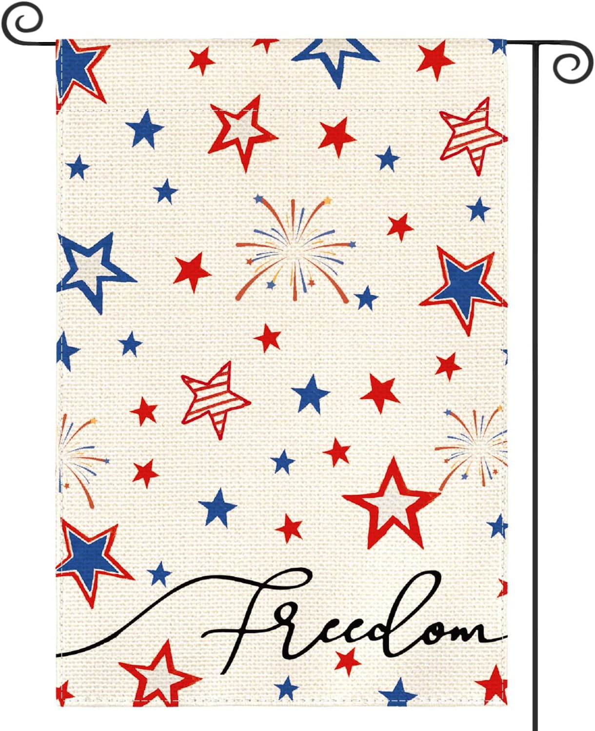 JANS.NO1 4th of July Freedom Garden Flag Double Sided Outside ...