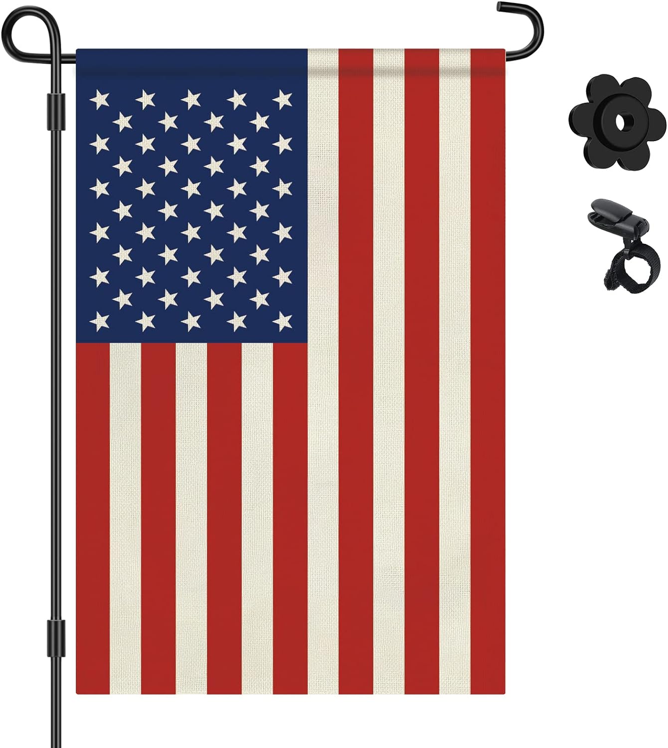 JANS.NO1 American Flags Small American Flags for Garden Flag Stand,4th ...