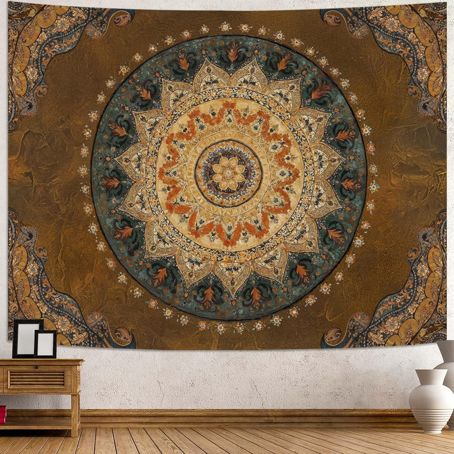 JANS.NO1 Boho Mandala Tapestry Wall Hanging Hippie Bohemian Floral ...