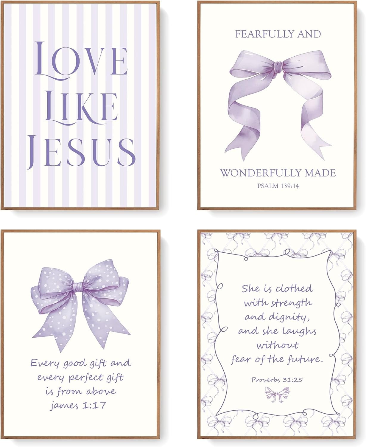 JANS.NO1 Coquette Pink Bow Jesus Wall Art Decor Posters, Pink Bow Room ...