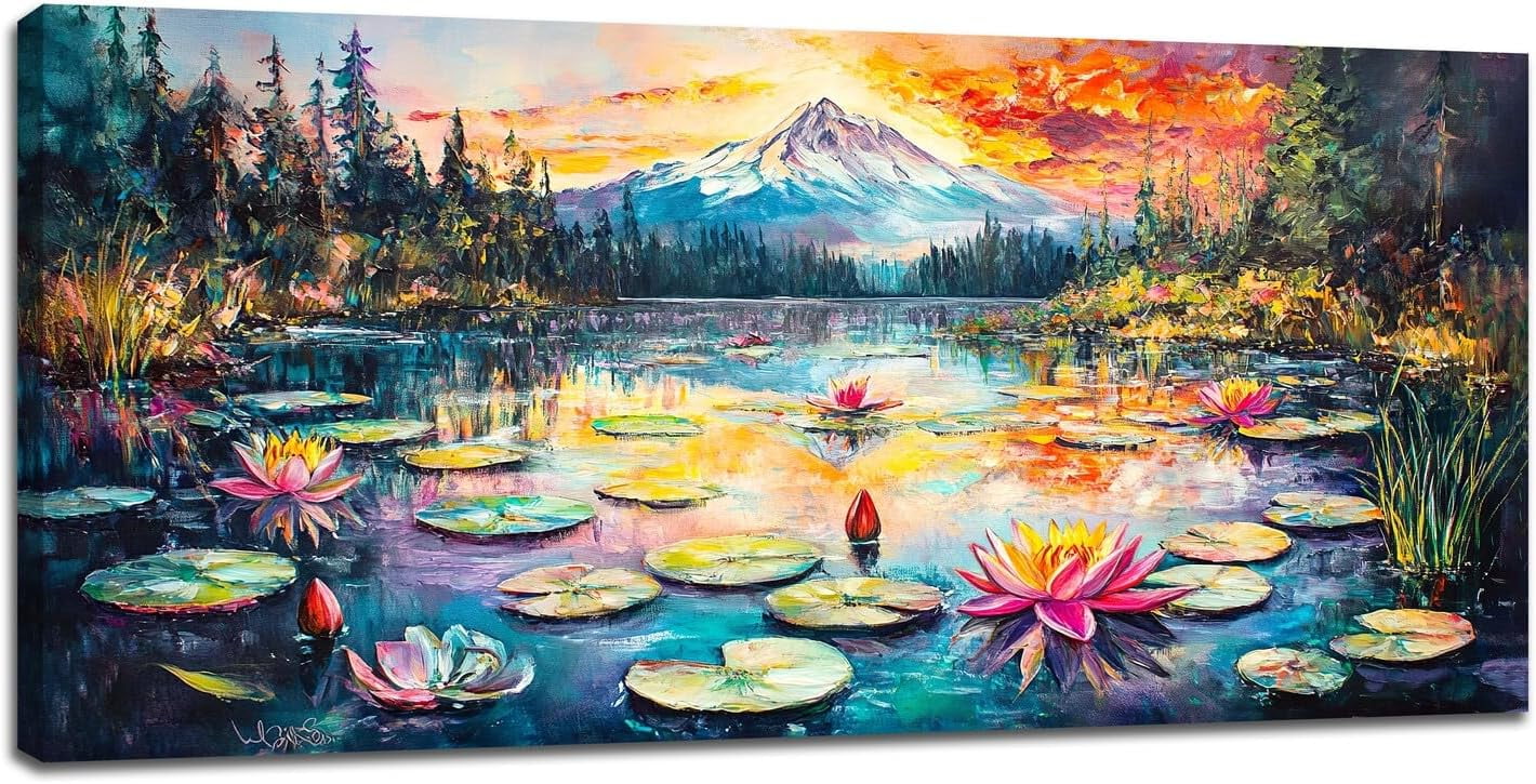 JANS.NO1 Farmhouse Deer Wall Art Rustic Country Wildlife Animal Elk Pictures Inspirational Wall ...