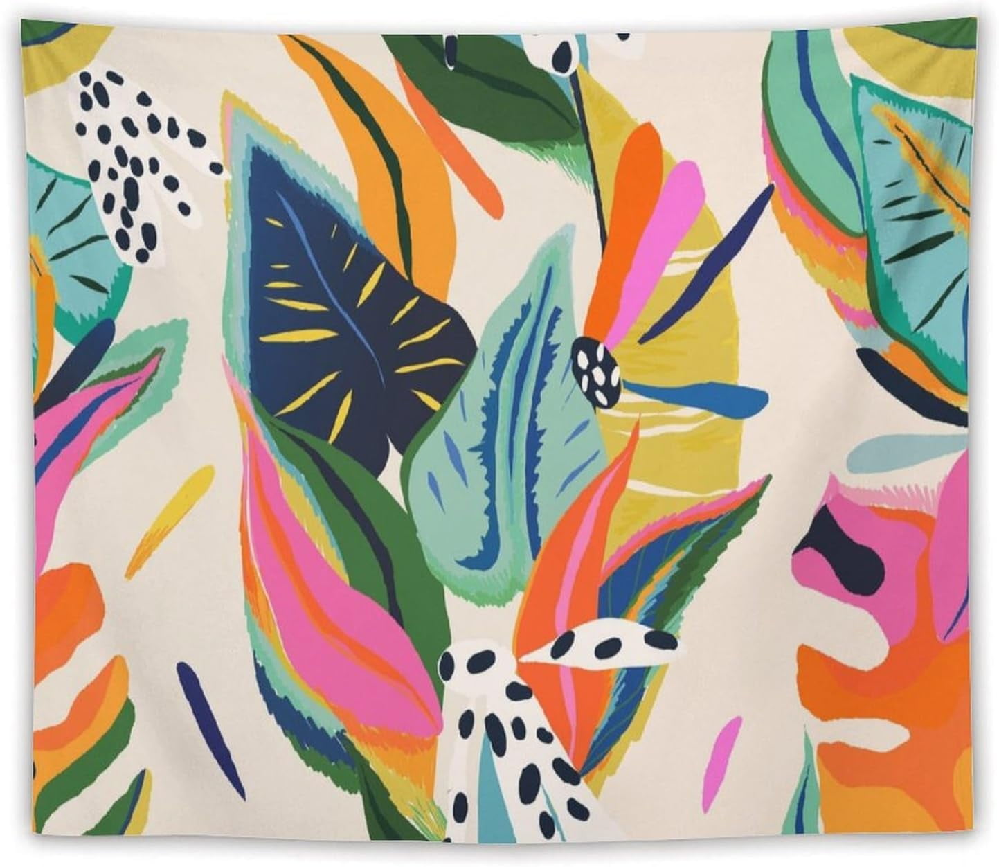 JANS.NO1 Patchwork Flower Tapestry,Abstract Colorful Floral Retro Style ...