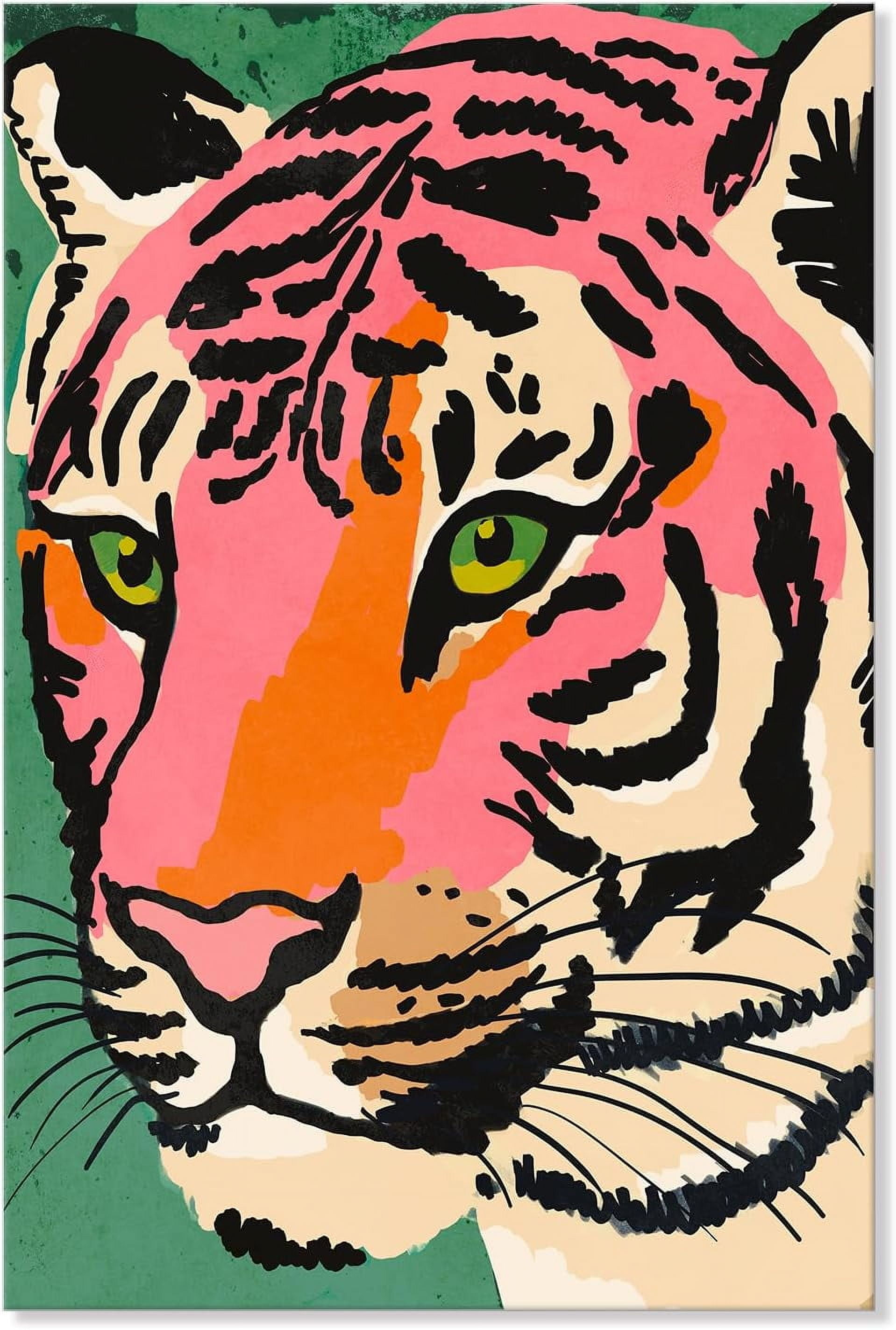 JANS.NO1 Preppy Wall Art Cheetah Picture Wall Decor Pink Leopard Print ...