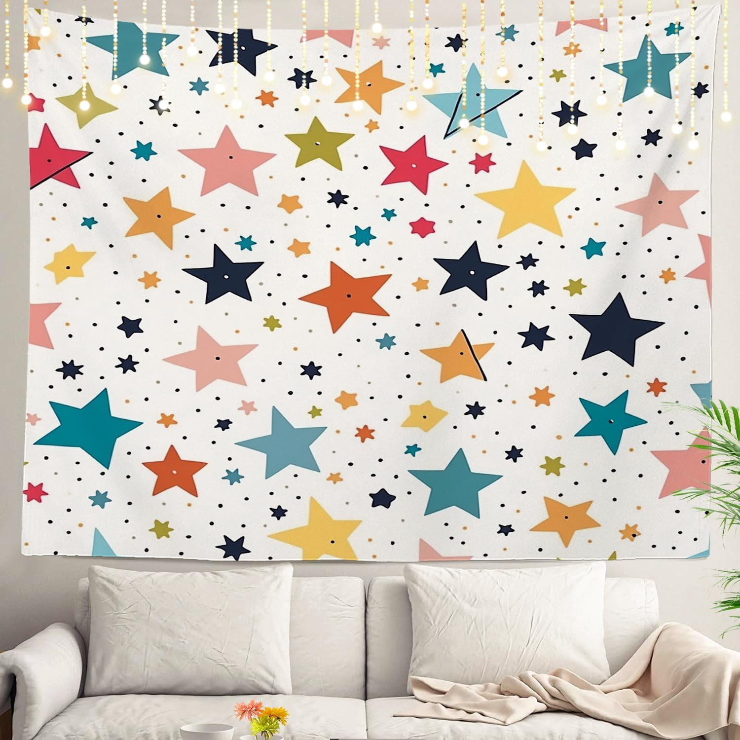 JANS.NO1 World Map Tapestry Wall Hanging for Kids Student, Vintage ...