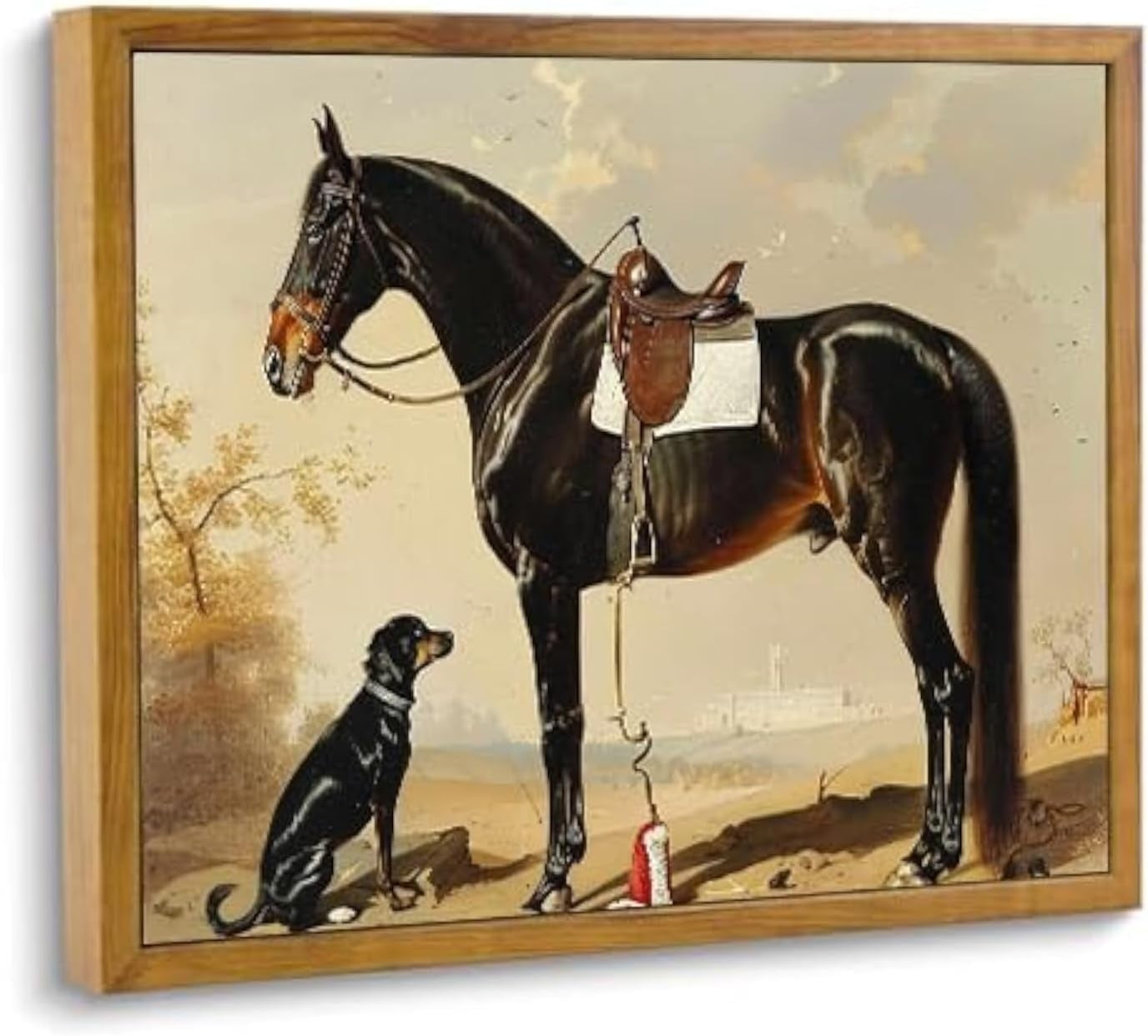 JANS.NO1 ZIO Black Cat JANS.NO1 Oil Painting Wall ,Water Lily Blue Cute ...