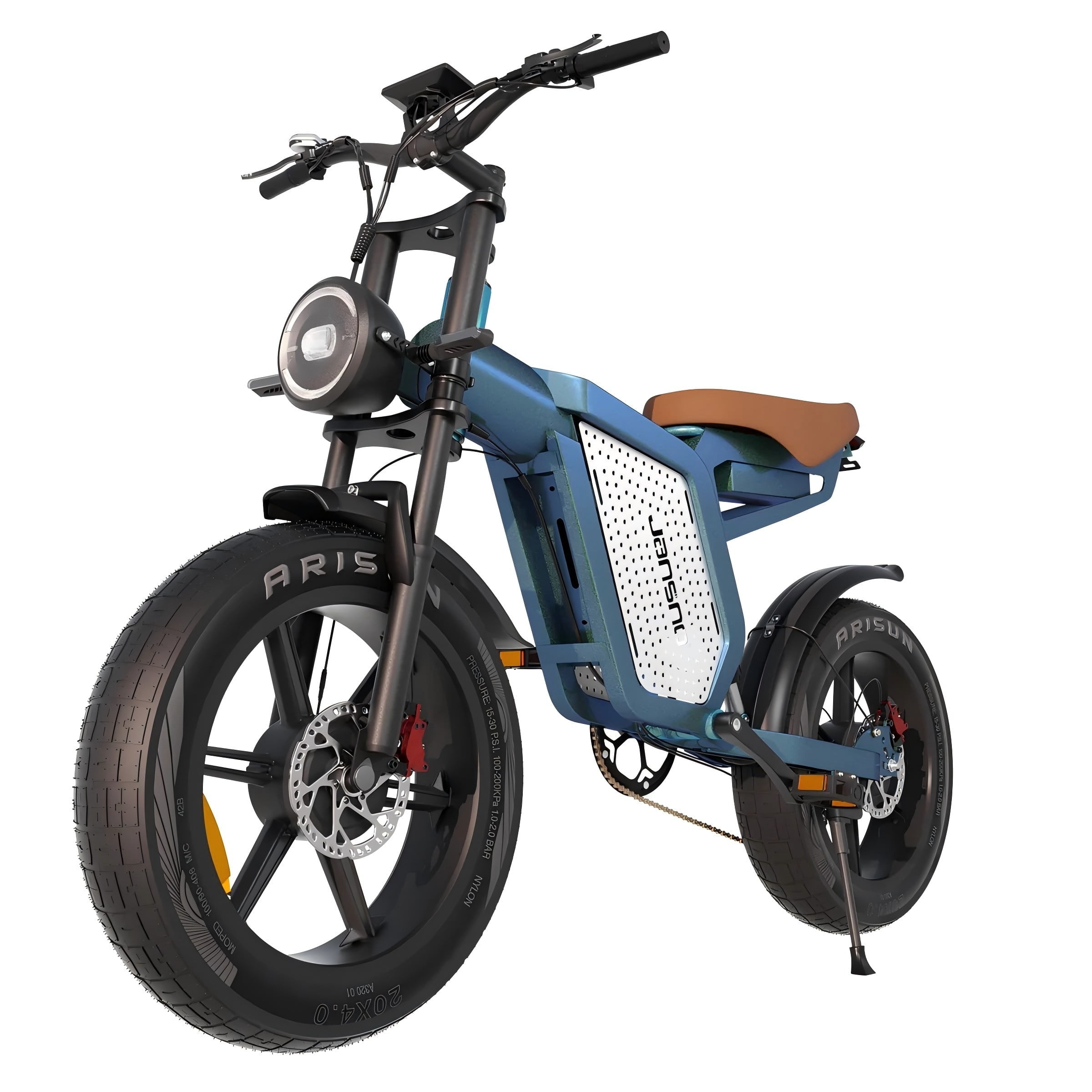 JANSNO X60 20" Fat Tires Electric Dirt Bikes 750W*2 Dual Motor , Up to ...
