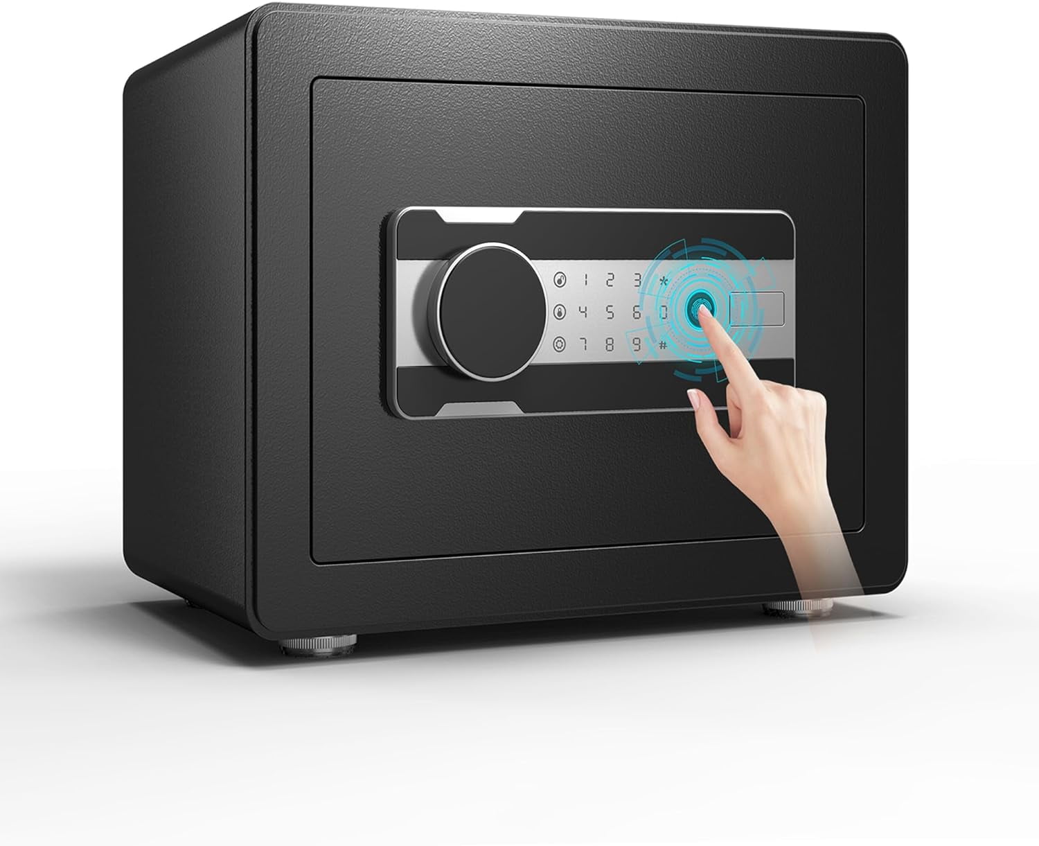 JAORD 0.8 Cubic Feet Fingerprint Safe Box, Digital Security Safe Lock ...