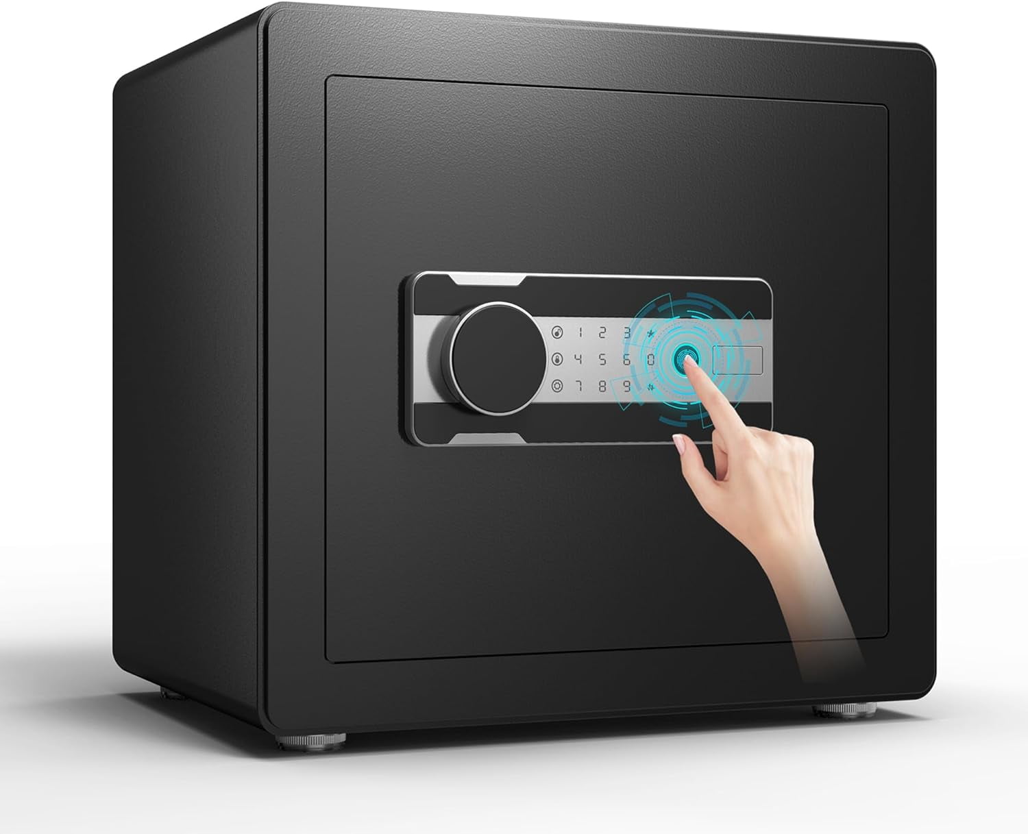JAORD Fingerprint Home Safe Box, 1.5 Cubic Feet Digital Security Safe ...