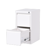 Dextrus Wood File Cabinet with Charging Station, Rolling Lateral Filing ...