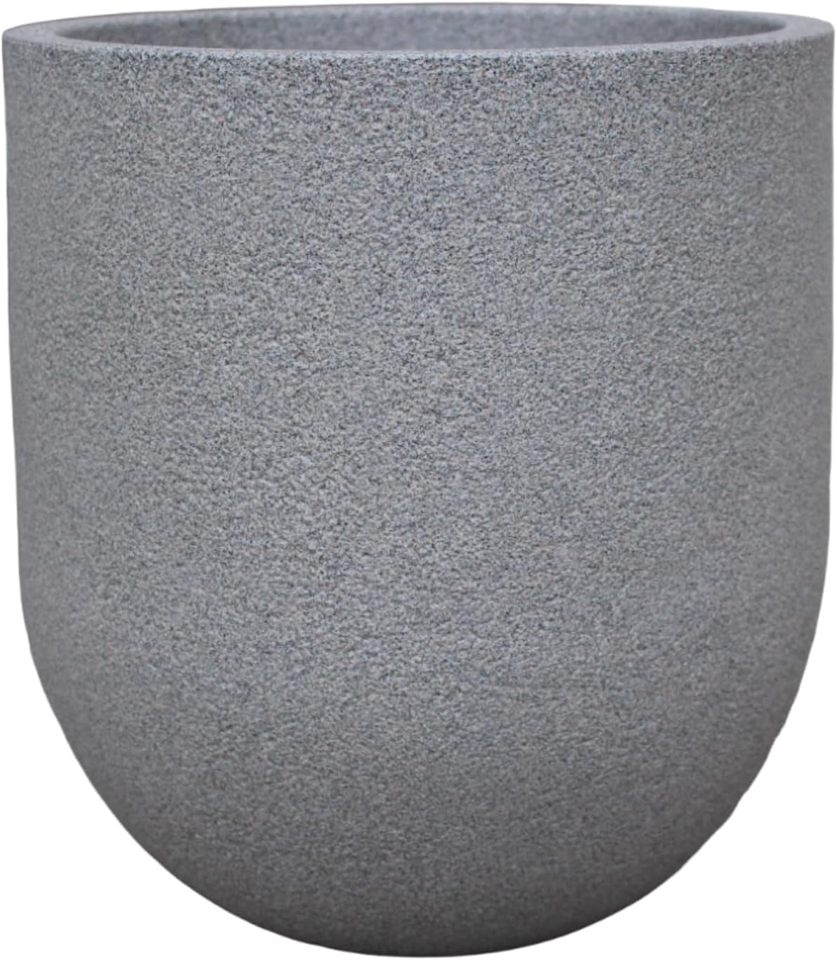 JAPI Pottery Rustic Cask Planter (Stone, 17.5 inches) - Walmart.com