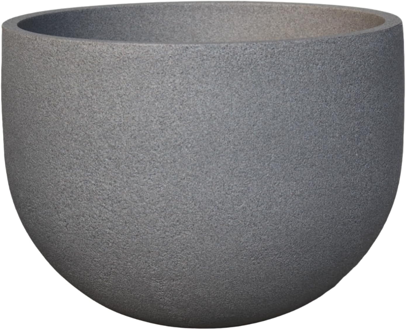 JAPI Pottery Rustic Round Planter (Stone, 13" Inches) - Walmart.com