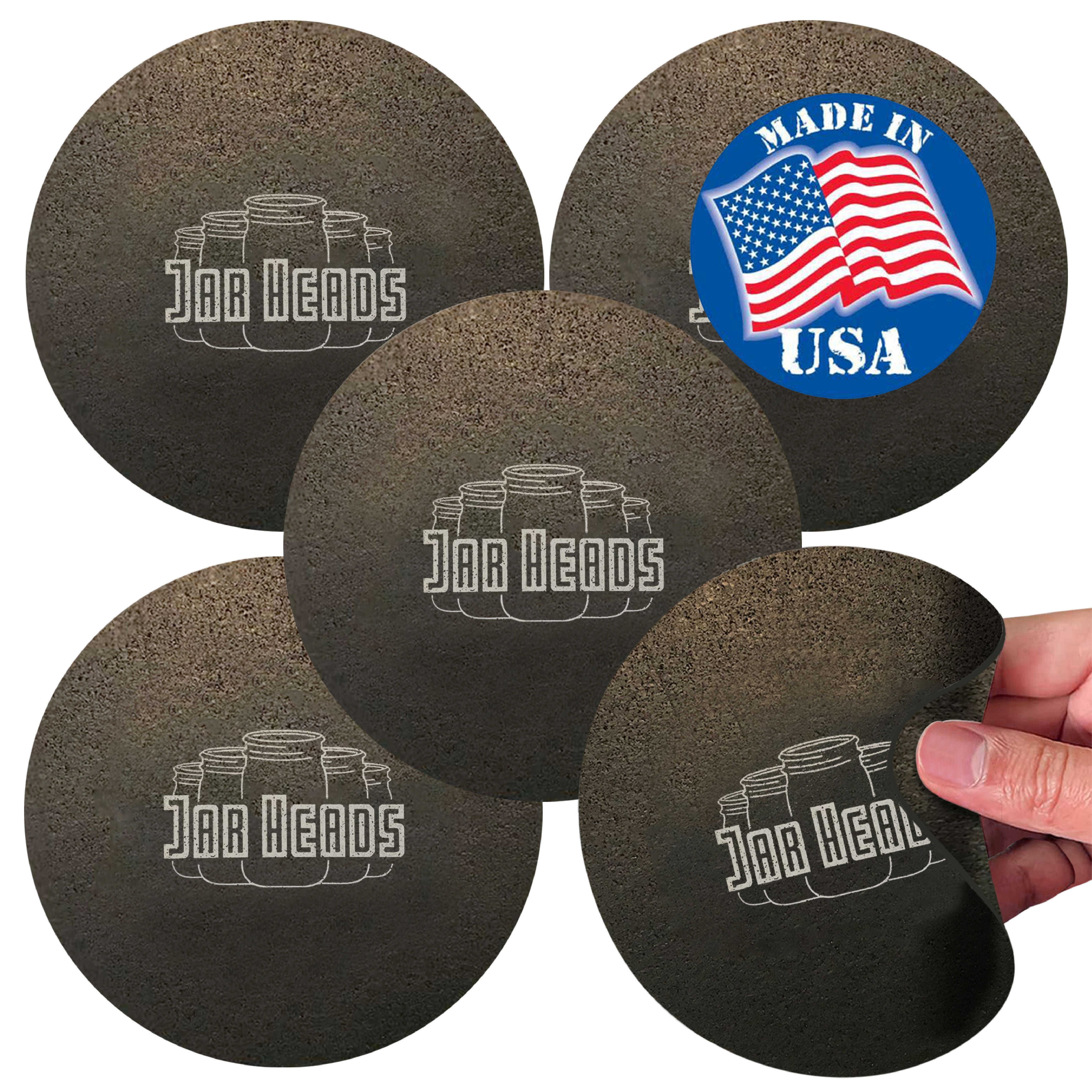 JAR HEADS Rubber Jar Opener Gripper Pad 5 Pack - Thick 5 Inch Grippers ...