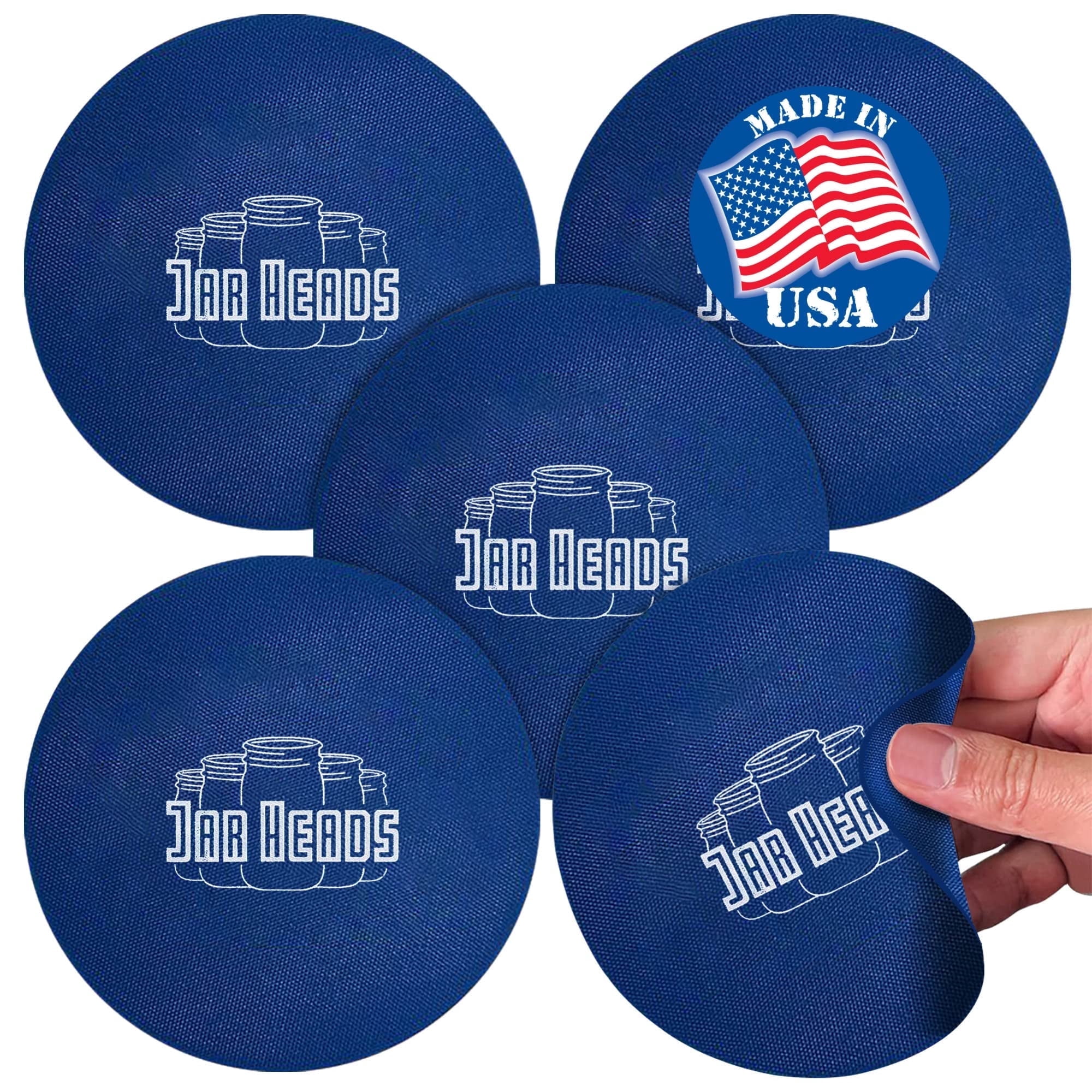 JAR HEADS Rubber Jar Opener Gripper Pad 5 Pack - Thick 5 Inch Grippers ...