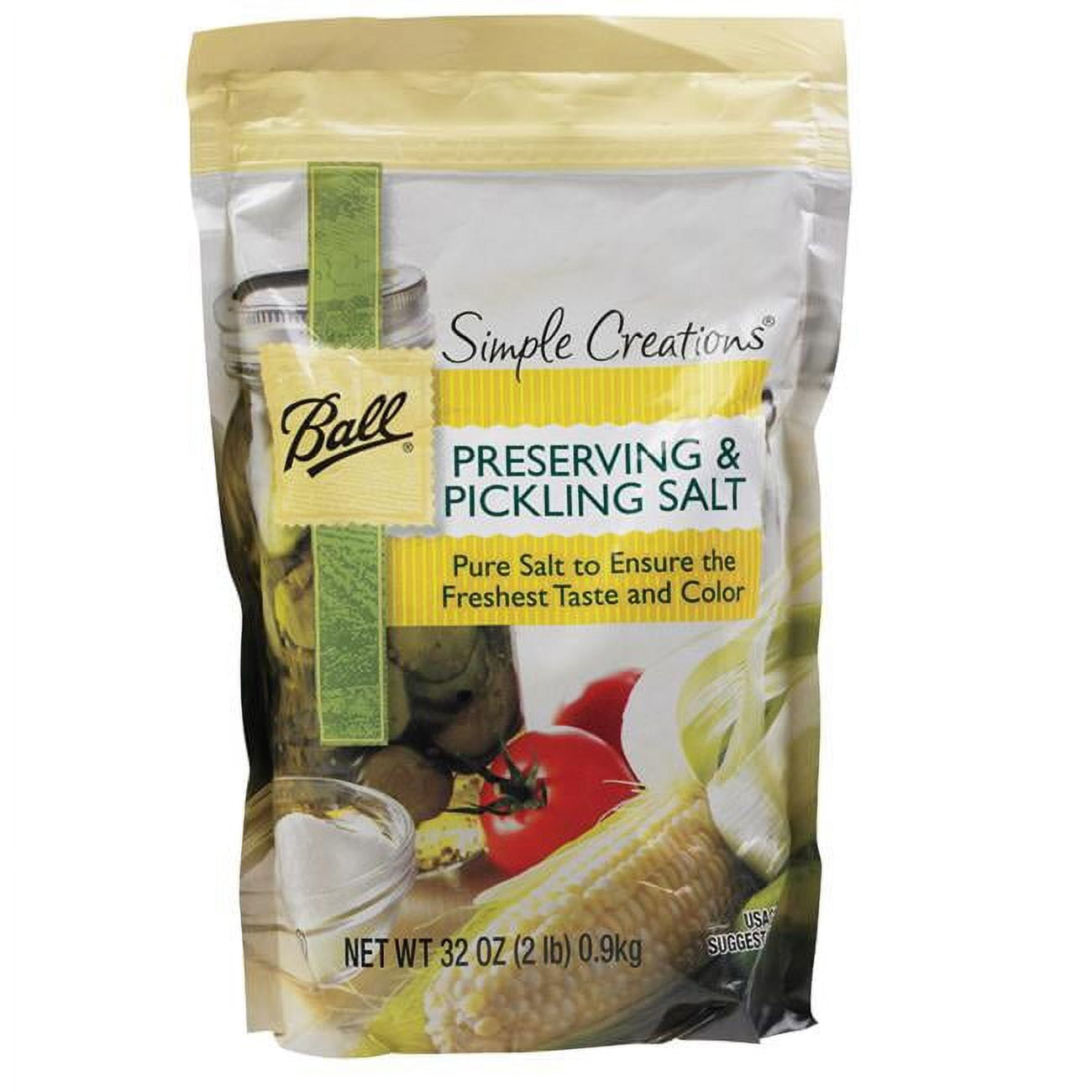 JARDEN HOME BRANDS Ball 32oz Pure Pickling Salt for Preserving ...