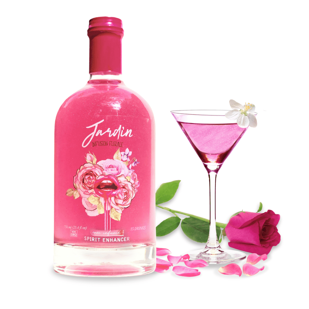 JARDIN Rose Sugar Free Syrup for Cocktails and Mocktails - Aromatic and Floral Drink Glitter ...