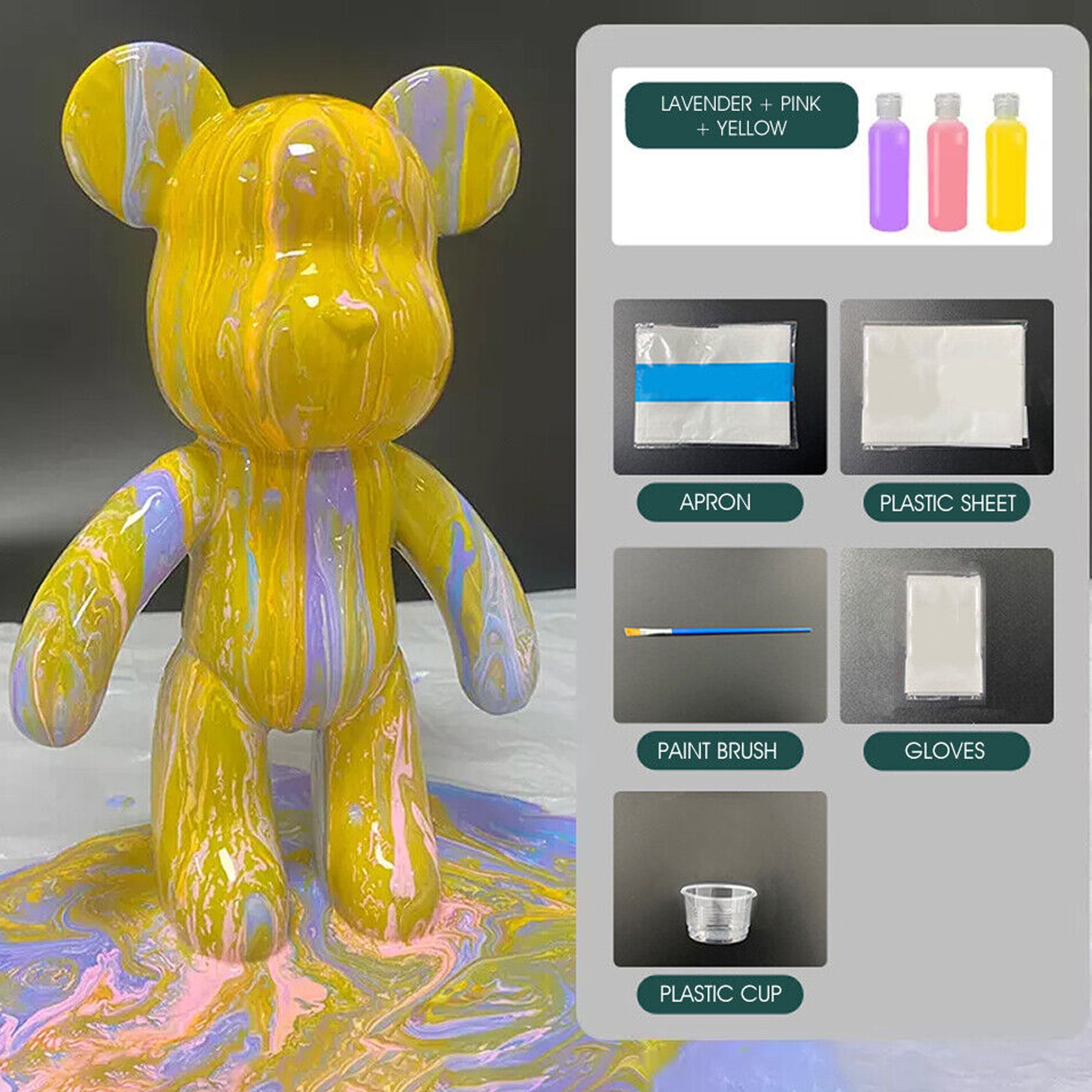 JARENGO DIY Fluid Bear Painting Kit - Walmart.com
