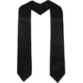 Jarengo Unisex Adult Plain Graduation Stole Sash, Black - Walmart.com