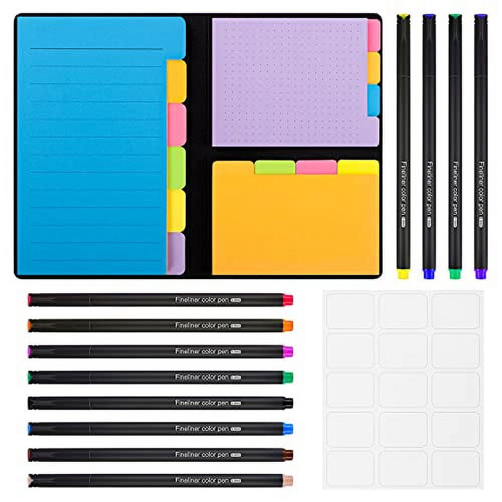 JARLINK 320-in-1 Divider Sticky Notes Set with 12 Colors Journal ...