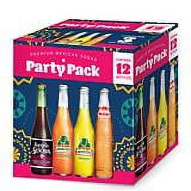 Jarritos Flavors of Mexico Soda, 12.5 fl oz (370ml) Glass Bottle, 12 ...