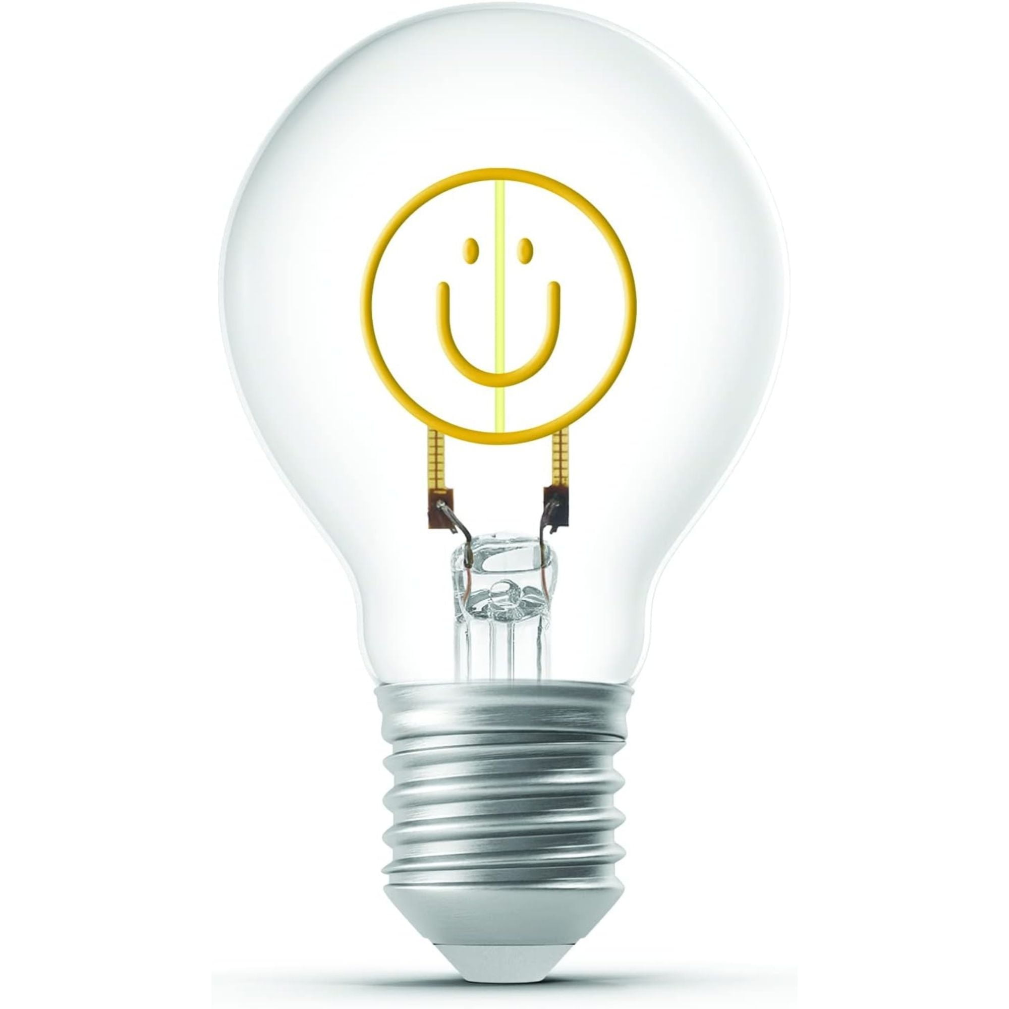 JARV - Smiley Face Shape Illumination Filament LED Bulb, Trndy Tech 2W ...
