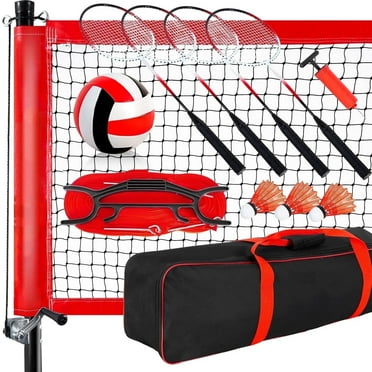 Patiassy Professional Volleyball Net Set Heavy Duty for Outdoor ...