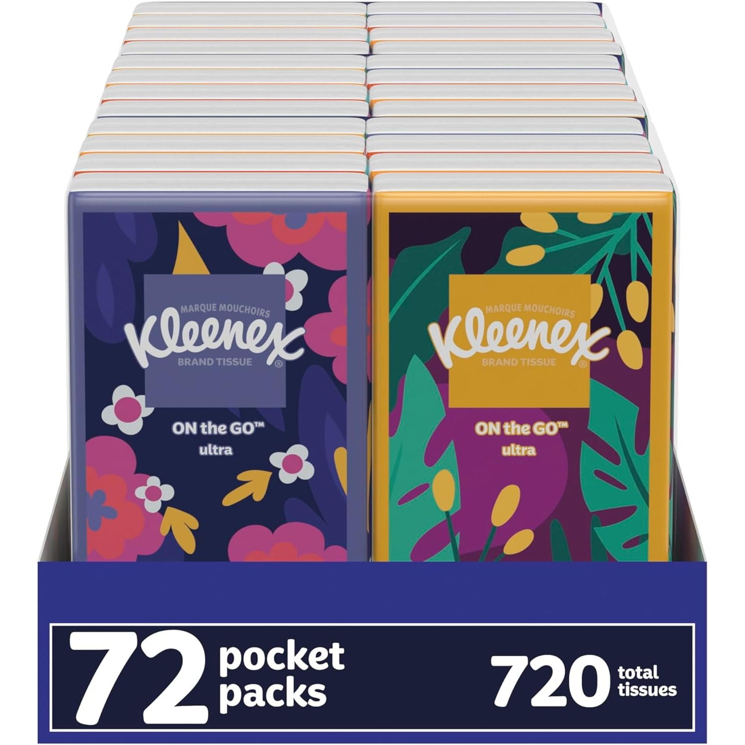 JASF On-The-Go Facial Tissues, 8 On-The-Go Packs, 10 Tissues per Box, 3 ...