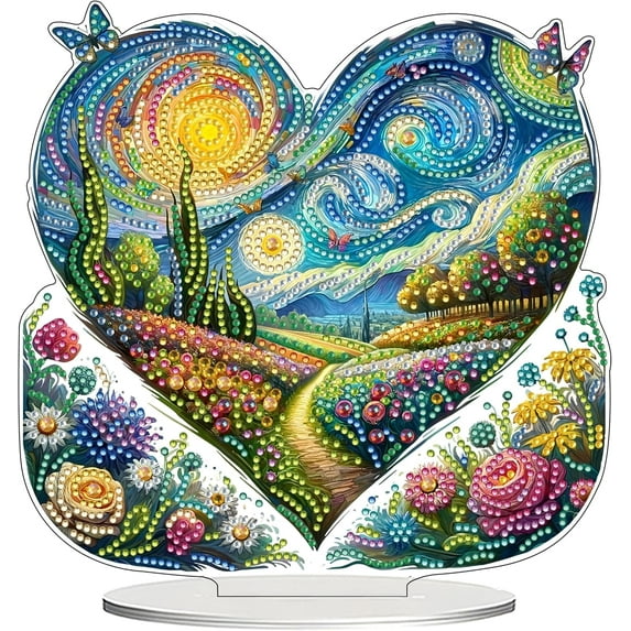 JASGARDE DIY Tabletop Diamond Art Painting Kit, Double Sided Desktop ...