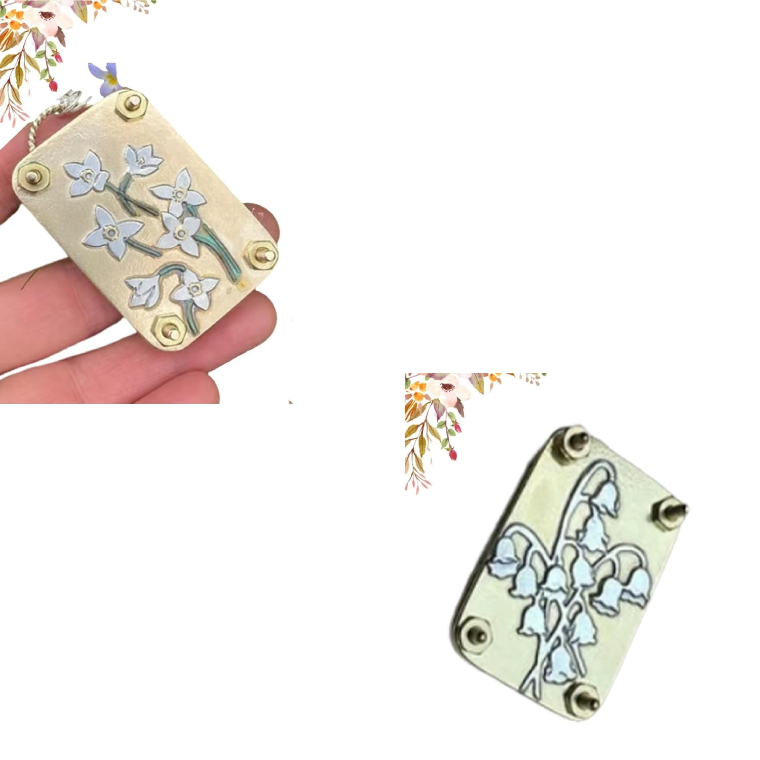 JASGARDE Micro Flower Press, Mini Functional Micro Flower Press Locket ...